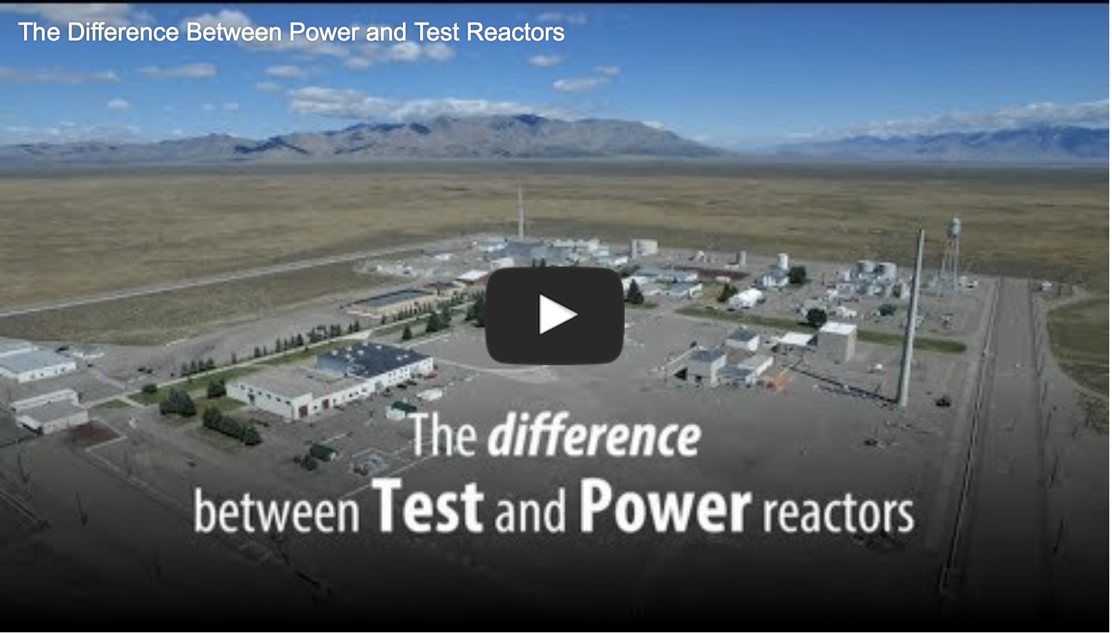 The Difference Between Power and Test Reactors | Department of Energy