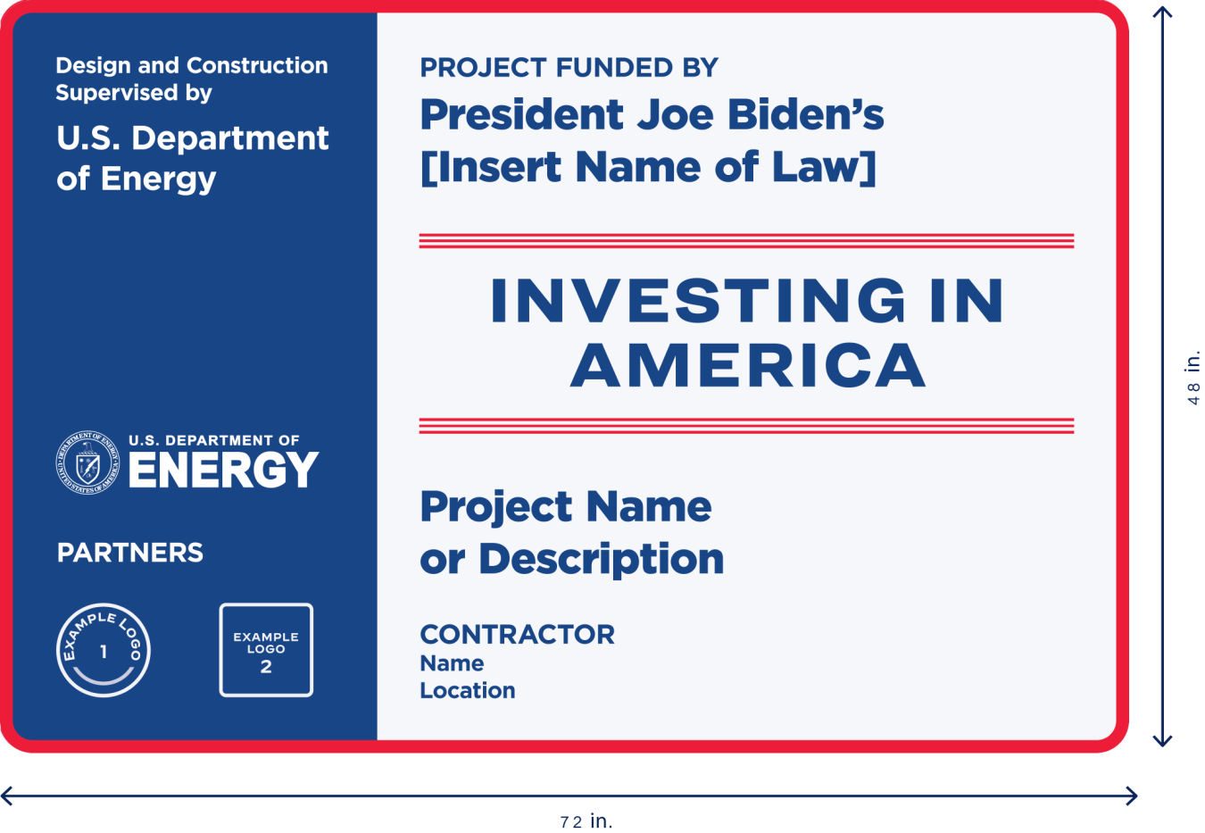 Investing In America Signage | Department of Energy