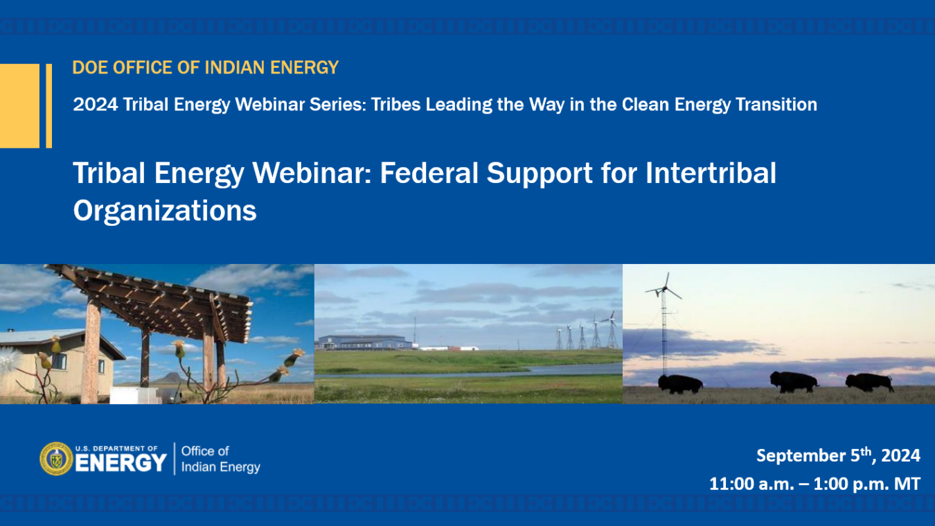 Office of Indian Energy Policy and Programs | Department of Energy