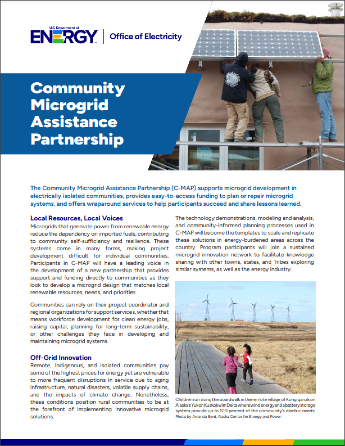 Community Microgrid Assistance Partnership | Department of Energy
