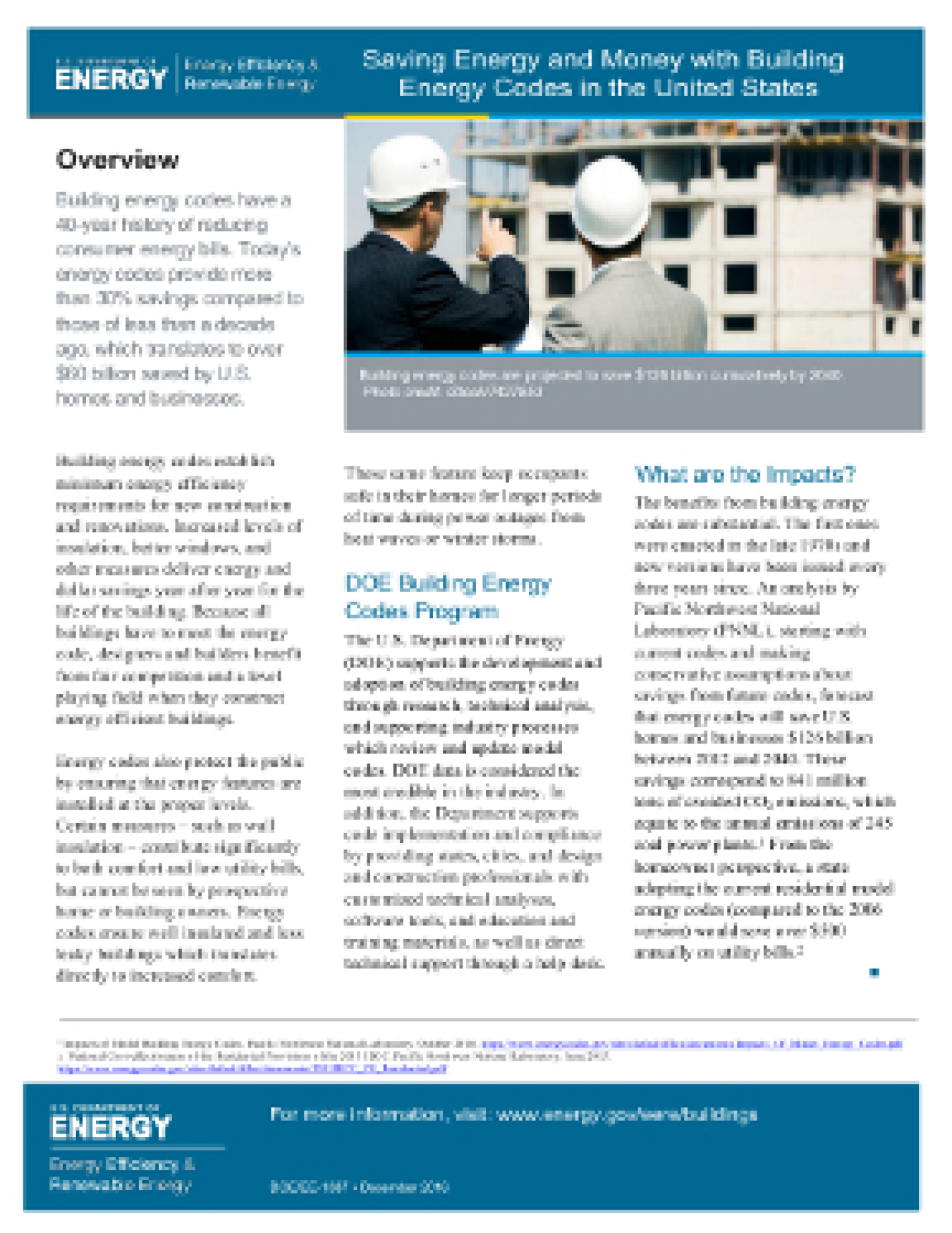 Building Energy Codes Program | Department of Energy