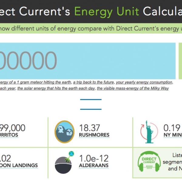 Direct Current's Energy Unit Calculator | Department of Energy